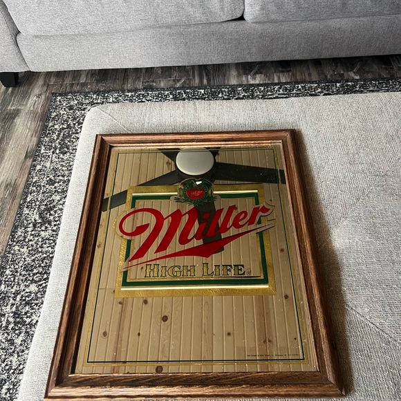 Miller High Life | Wall Decor | Vintage Miller High Life Beer Mirror ...